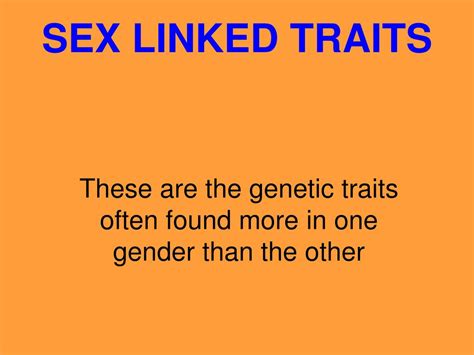 Ppt Sex Linked Traits Powerpoint Presentation Free Download Id6783448