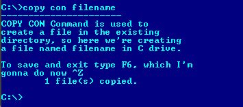 Most Commonly Used Internal And External DOS Commands