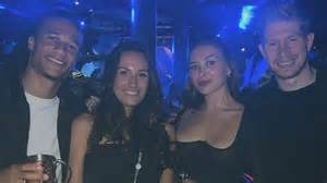 Kevin De Bruynes Stunning Wife Goes Braless In See Through Top As She