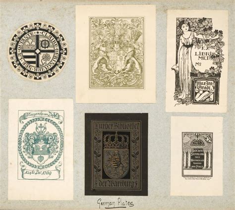 Sold At Auction Bookplates An Album Of Bookplates Late 19th Early