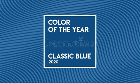 Classic Blue Color Sample Vector Stock Illustration Illustration Of