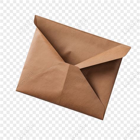 모형용 클리핑 패스를 사용하여 격리된 갈색 봉투 열기고대 미술메시지 Png 일러스트 무료 다운로드 Lovepik