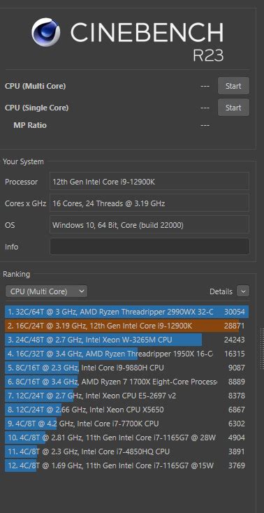 Intel Th Gen Core Benchmarks