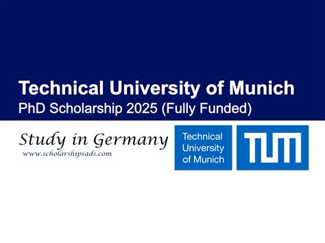 Technical University Of Munich Scholarships 2026