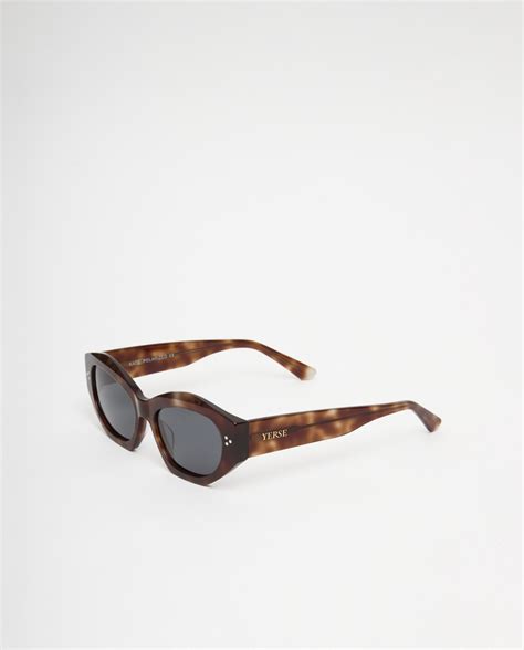 Chocolate Hexagonal Sunglasses