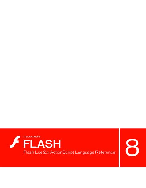 Macromedia Flash 8 Flash Lite 2x Actionscript Language Reference Pdf