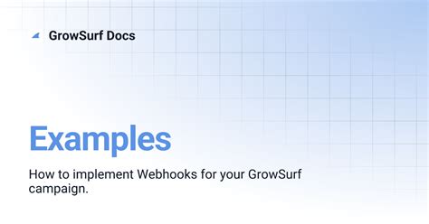 Examples Growsurf Docs
