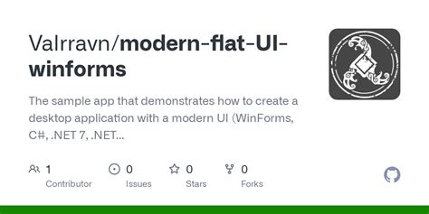 Github Valrravnmodern Flat Ui Winforms The Sample App That Demonstrates How To Create A
