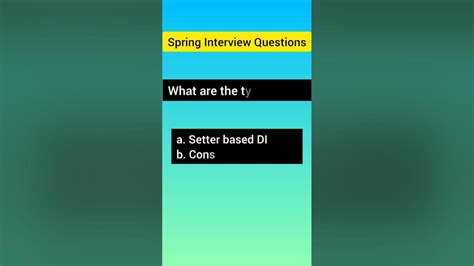 Spring Interview Questions What Is Dependency Injection Shristiacademy