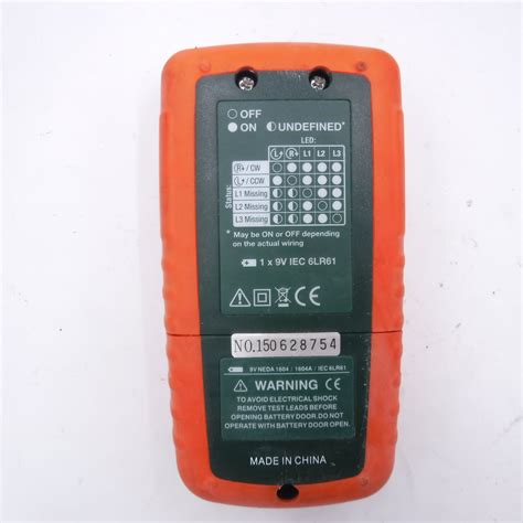 Extech 480403 Motor Rotation And 3 Phase Tester 40 600v 2 400hz W Case