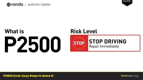 P2500 Code Easy Steps To Solve It