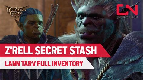 How To Unlock Zrell Secret Stash In Bg3 Lann Tarv Full Inventory