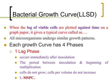Bacterial Growth Curve Ppt