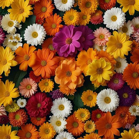 Premium Photo Colorful Flowers