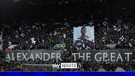 Newcastles Incredible Two Stand Tifo For Alexander Isak Football
