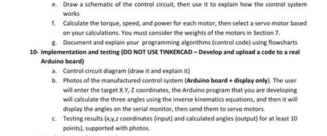 Solved Design And Control A CNC Articulated Robot Arm Design Chegg