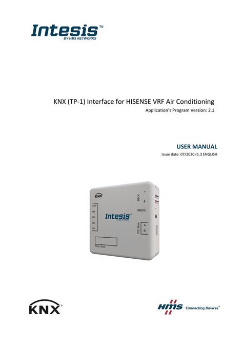 pdf knx tp 1 interface for hisense vrf air conditioning dokumen tips