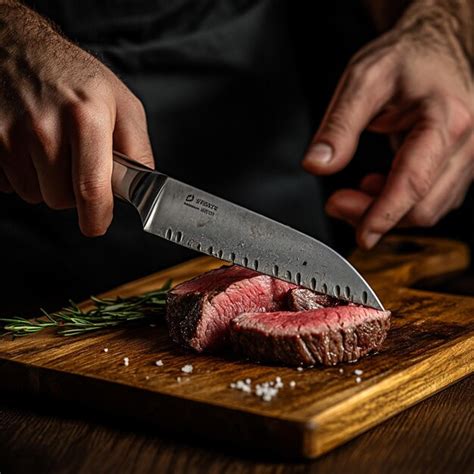 Cut The Meat Premium Ai Generated Image