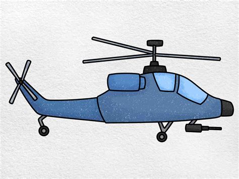 Apache Helicopter Drawing Easy Helloartsy