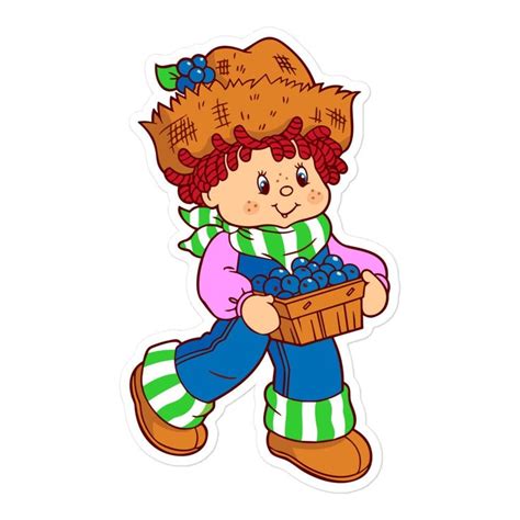 Huckleberry Pie Sticker Retro Strawberry Shortcake Vintage Design