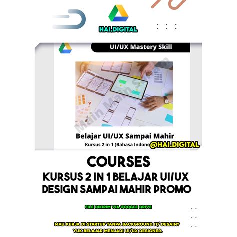 Jual Kursus 2 In 1 Belajar Ui Ux Design Sampai Mahir Promo Shopee Indonesia