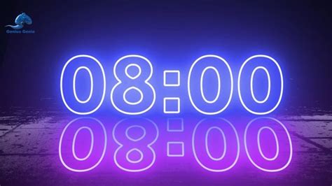 8 Minute Countdown Timer 8 Minute Timer With Alarm Genius Genie Countdown Timer Countdown