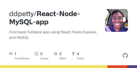 Github Ddpetty React Node Mysql App First Basic Fullstack App Using React Node Express And