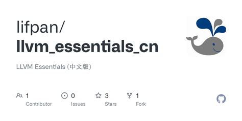 Github Lifpanllvmessentialscn Llvm Essentials 中文版