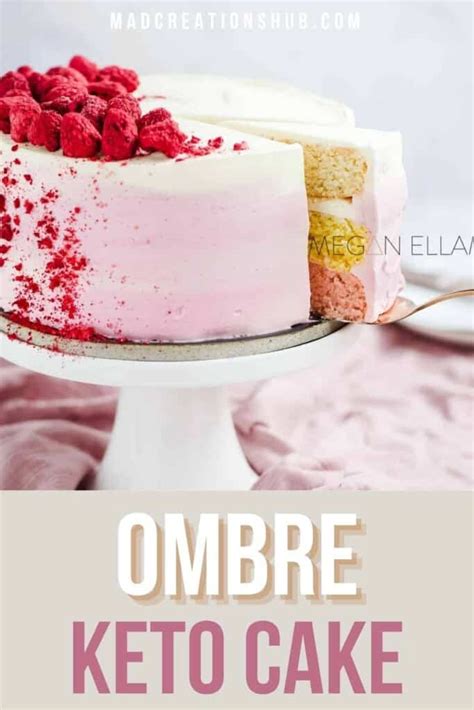 Ombre Layered Keto Cake Mad Creations Hub