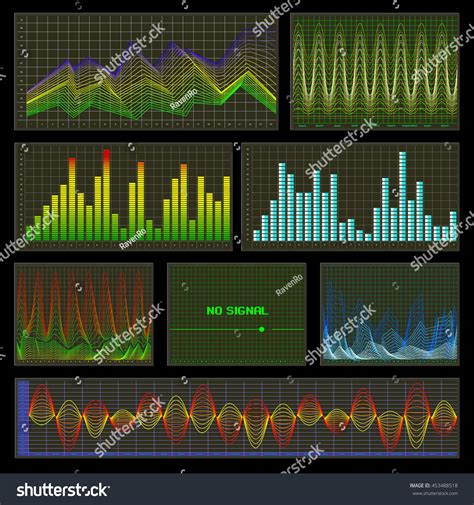 Graphs Charts Set Statistic Data Information Stock Vector Royalty Free 453488518 Shutterstock