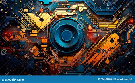 Neural Synapses And Electrical Sparks Within Your Circuit Board Emphasizing The Dynamic And