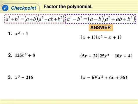 PPT 6 5 Factoring Cubic Polynomials PowerPoint Presentation Free Download ID 2795627