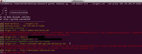Takeover SubDomain TakeOver Vulnerability Scanner