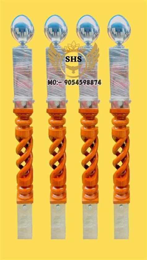 Wooden Pillar Sizedimension 3 Diameter45 Total Height At Rs 1850 In Ahmedabad