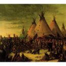 Vintage Indians Sioux War Council By Catlin Mouse Pad Zazzle