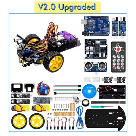 【ready Stock】lafvin Smart Robot Car 2wd Chassis Kit For Arduino Uno R3 Diy Kitfree Tutorial