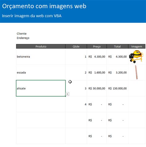 inserir imagens no excel com vba procv com imagens guia do excel