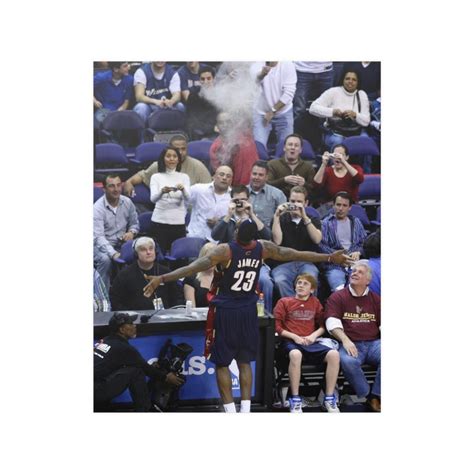 Lebron James Pregame Ritual Powder Toss Poster Etsy