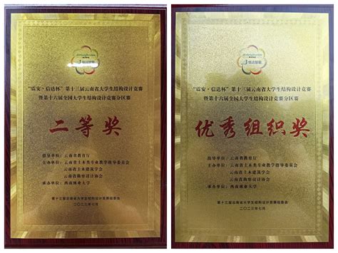 农大学子喜获全国大学生结构设计竞赛云南省二等奖 云南农业大学