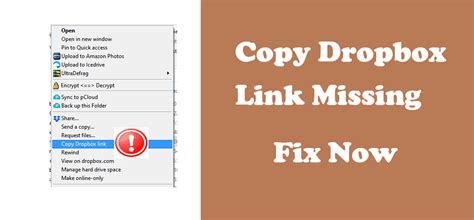 why is my dropbox copy link missing troubleshooting tips best of