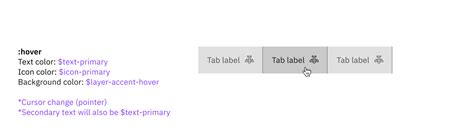 Bug Default Tabs Do Not Have A Hover State Change Issue Carbon Design System