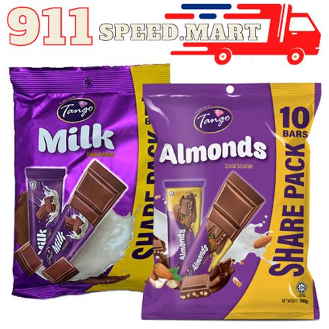 [911] Tango Choco Milk Bars 15gx10s Share Pack Shopee Malaysia