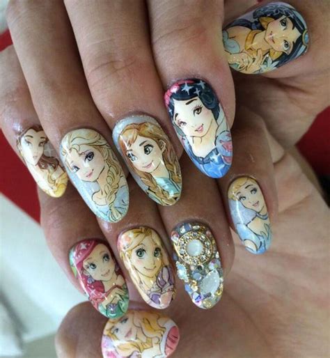 Nail Art Princess Nail Art Disney Princess Nails Disney Princess