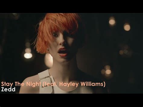 Zedd Stay The Night Ft Hayley Williams Official Video [lyrics