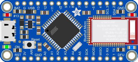 How To Use Adafruit Bluefruit Le Micro Pinouts Specs And Examples Cirkit Designer