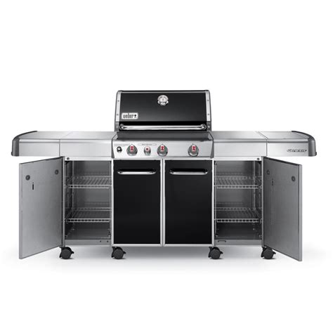 Weber Genesis Grill Black Center Accessory Cabinets Overstock