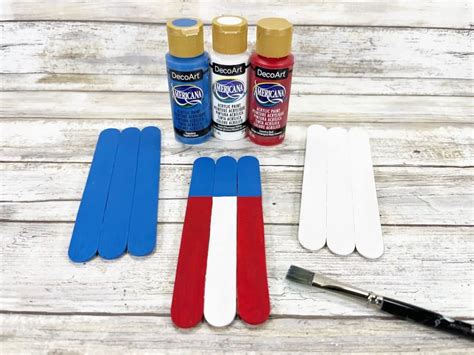 Popsicle Stick Firecracker Craft Single Girls Diy