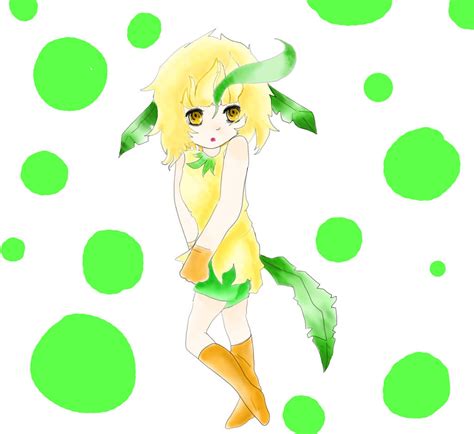 Leafeon Gijinka By Inui3ear On Deviantart
