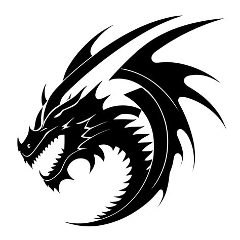 Dinamic Simple Logo Design Of Dragon 21382904 Vector Art At Vecteezy