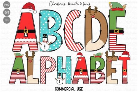 Christmas Font By Doodle Alphabet · Creative Fabrica